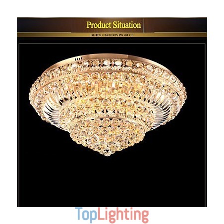 Modern Luxury Crystal Ceiling Light Absorb Dome Light Diameter 60CM ...